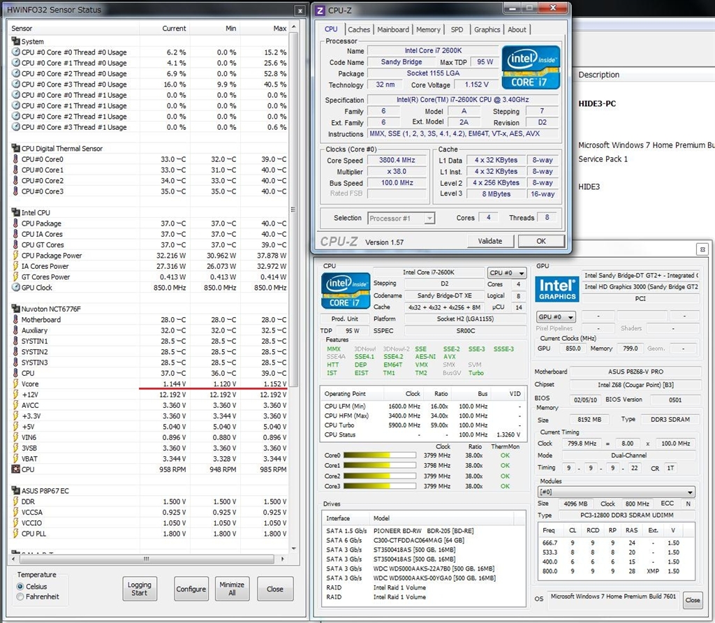 価格.com - 『ｸﾛｯｸ固定・C1E・EIST・C-STATE・Disabled・電管はﾊﾞﾗ』ASUS P8Z68-V こぼくん35さん ...